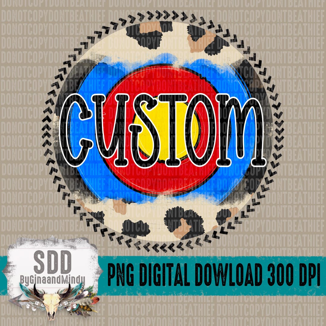 Custom School Spirit PNG | Archery, Mascot, Leopard, Personalize ...