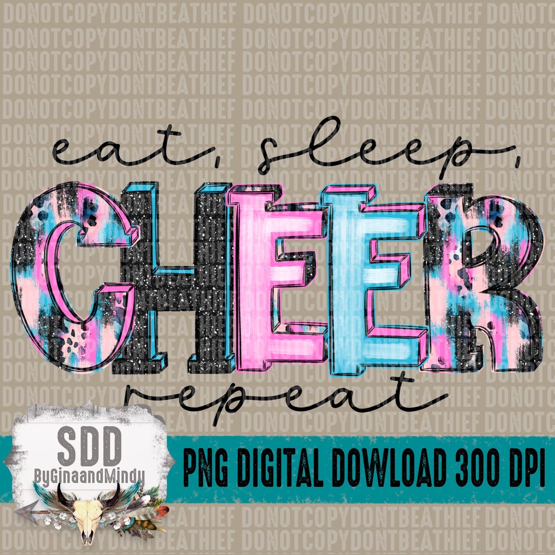 Cheer PNG | Trendy, Leopard, Pink, Brush Strokes, Faux Glitter, Doodle ...