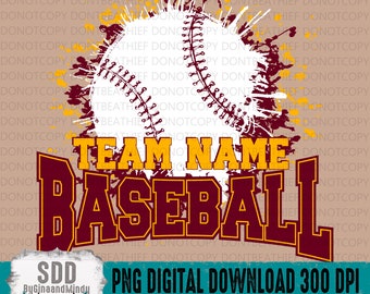 Custom Baseball Team PNG | School, Team, Fall, Sport, Spirit, Baseball ...