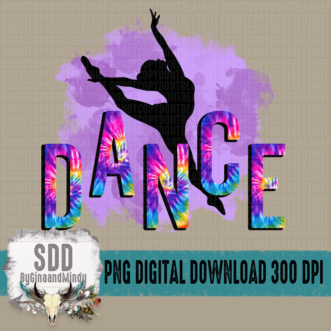 Dance PNG, Digital Design, Dancing, Vibes, Digital PNG, Dancer, Tie-dye ...