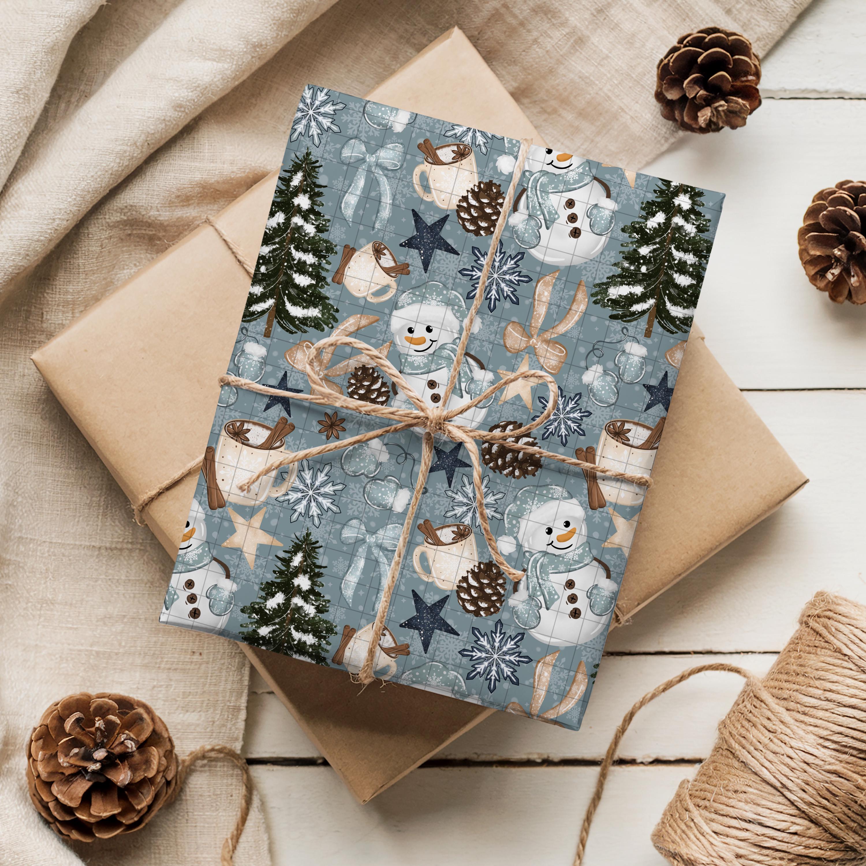 Winter Snowman Seamless Pattern PNG | Christmas, Snowflake, Hot Cocoa ...