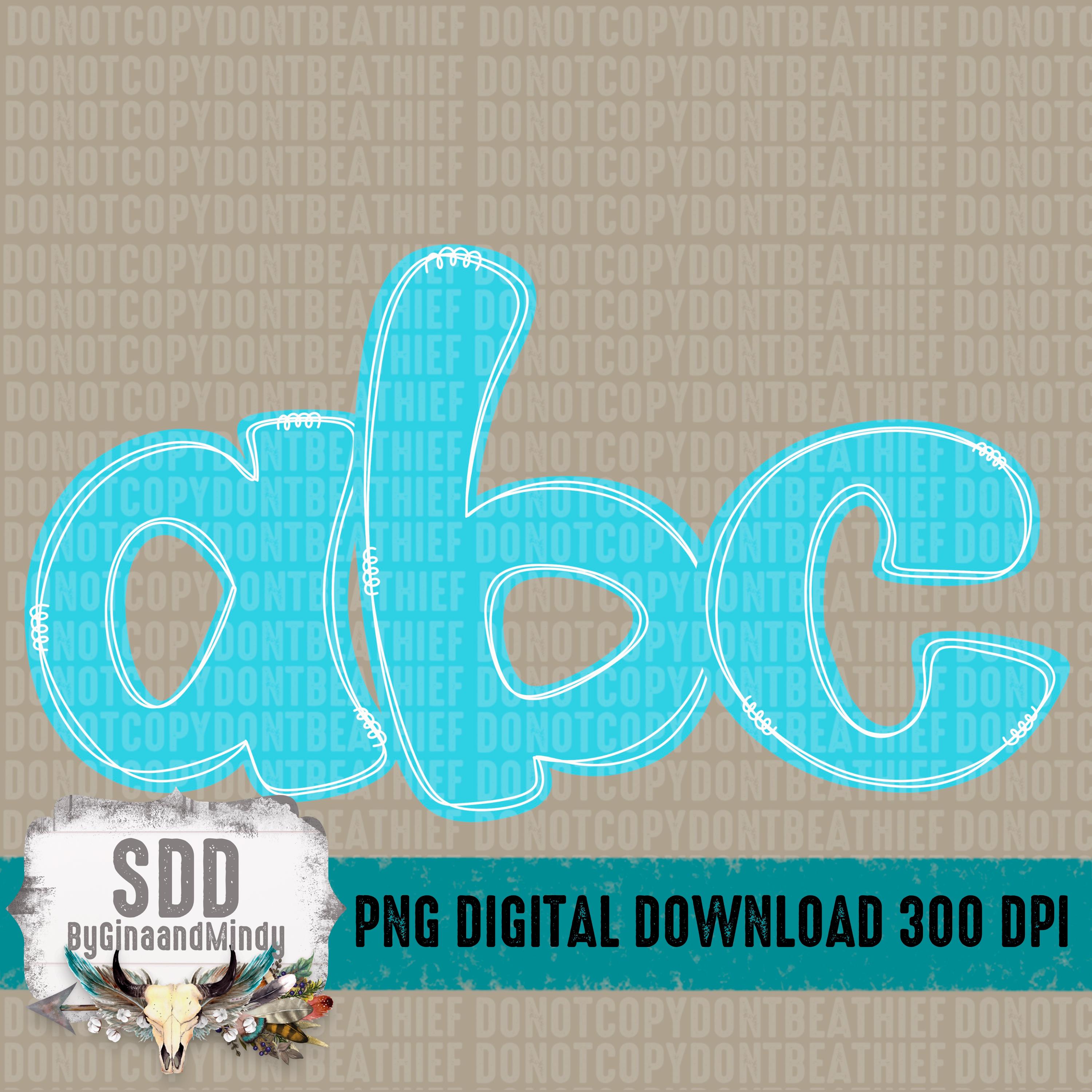 Jolliest Doodle Alpha PNG Bundle Set | Doodle Letters, Letter, Doodles ...