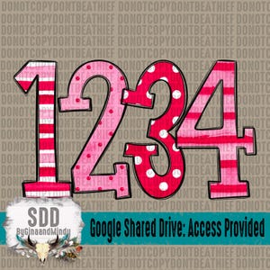 Valentine's Doodle Alpha Set | Letters, Doodles, Dots, Stripes, Red ...