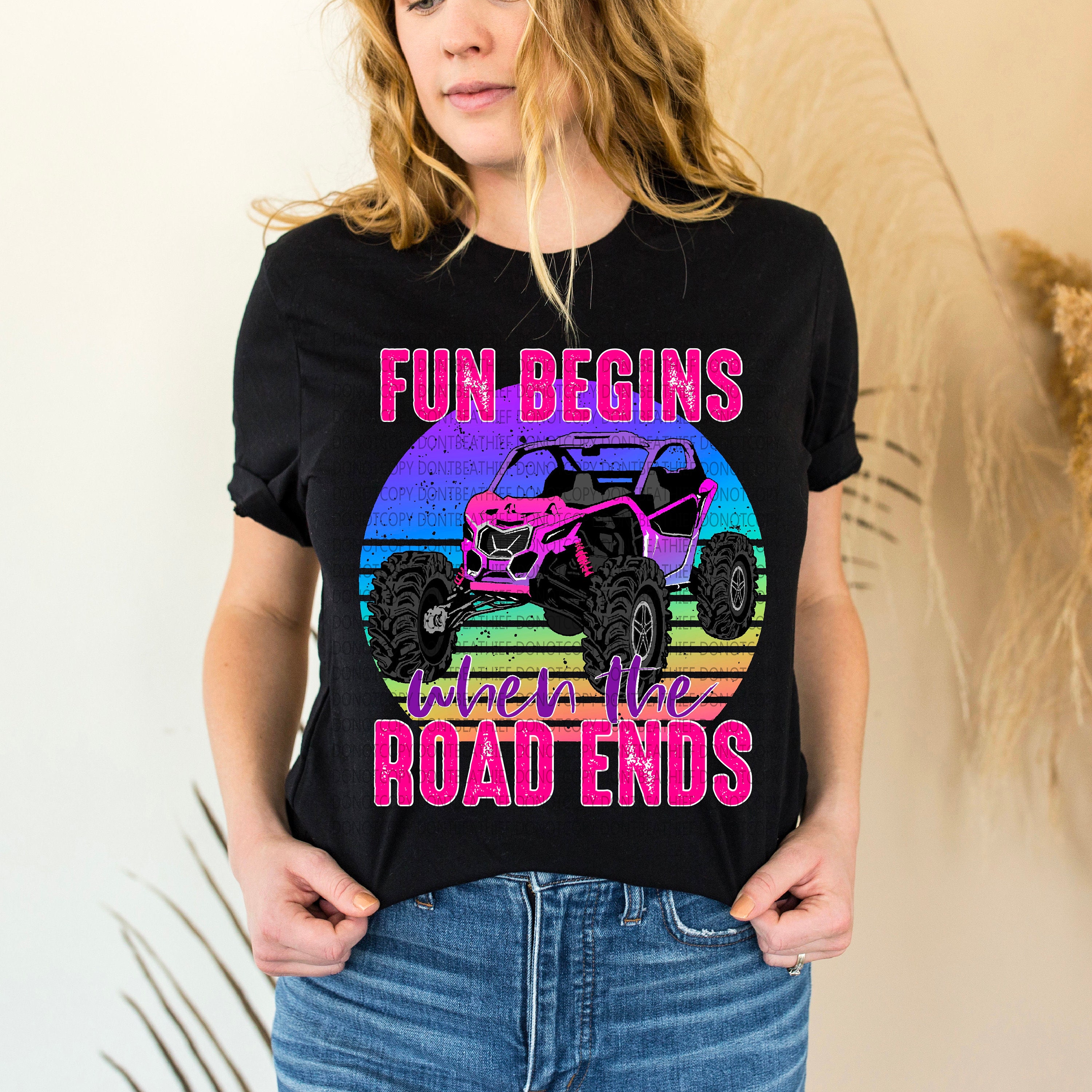 Fun Begins When Road Ends PNG, Print, Ride, Riding, Sublimation, ATV ...