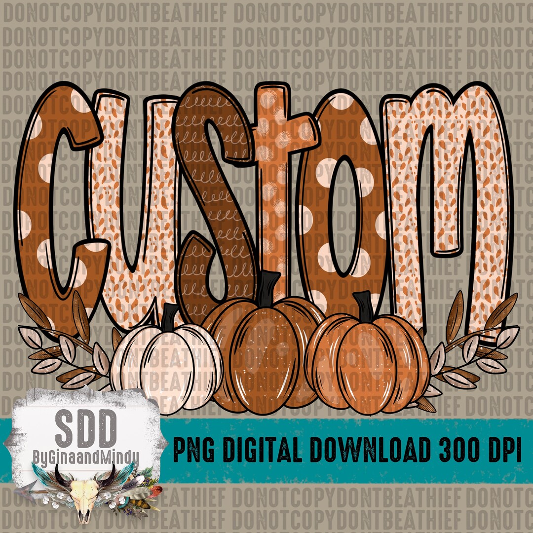 Fall Custom Name PNG | | Pumpkin, Pumpkins, Doodle Letters, Autumn ...