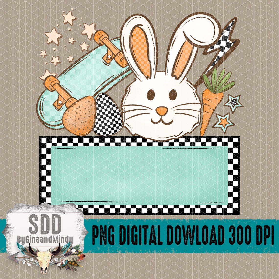 Personalized Easter Bunny Name PNG for Boys | Kids Easter Shirt Design ...
