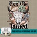 Can't Be Tamed PNG | Western, Country, Southern, Cactus, Skull, Bull ...