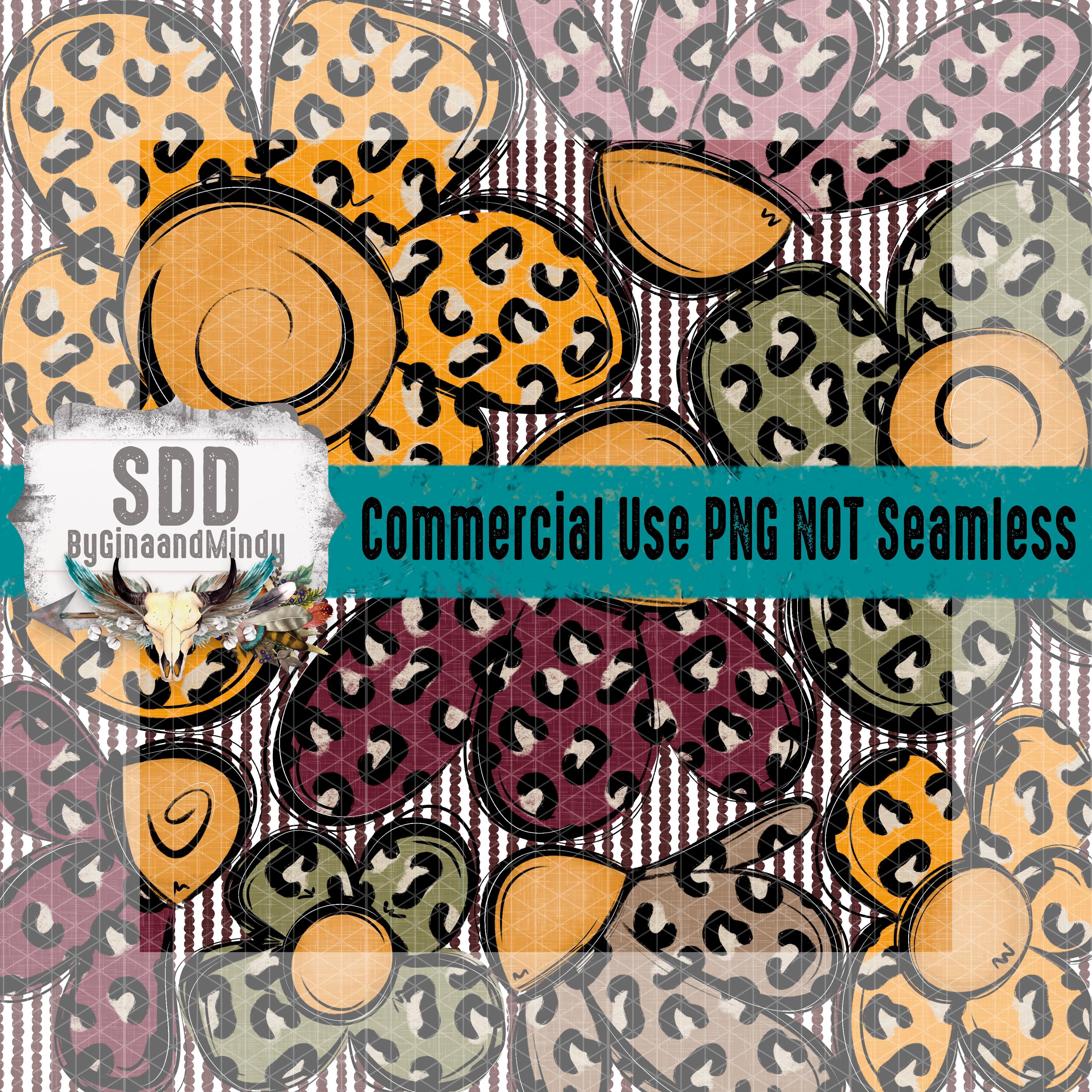 Boho Leopard Floral Digital Paper PNG, Cheetah Flower Background ...