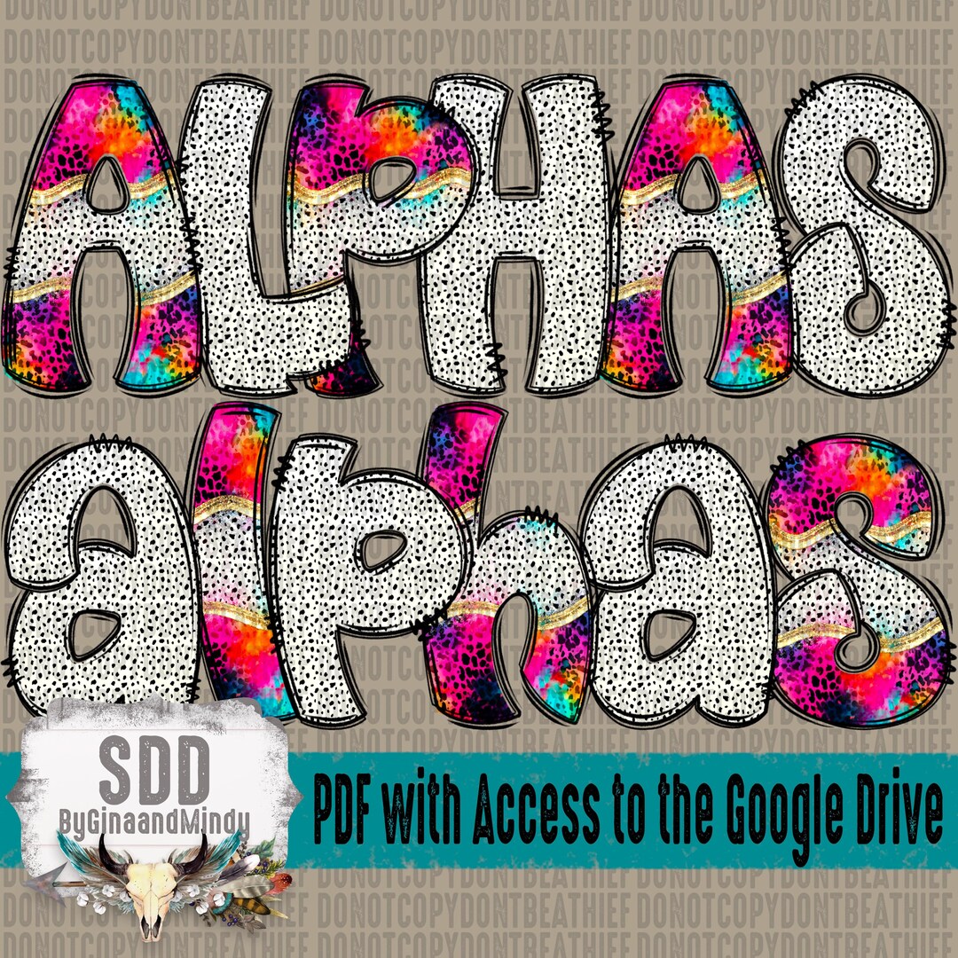Doodle Alpha PNG Bundle Set | Doodle Letters, Summer, Neon, Glitter ...