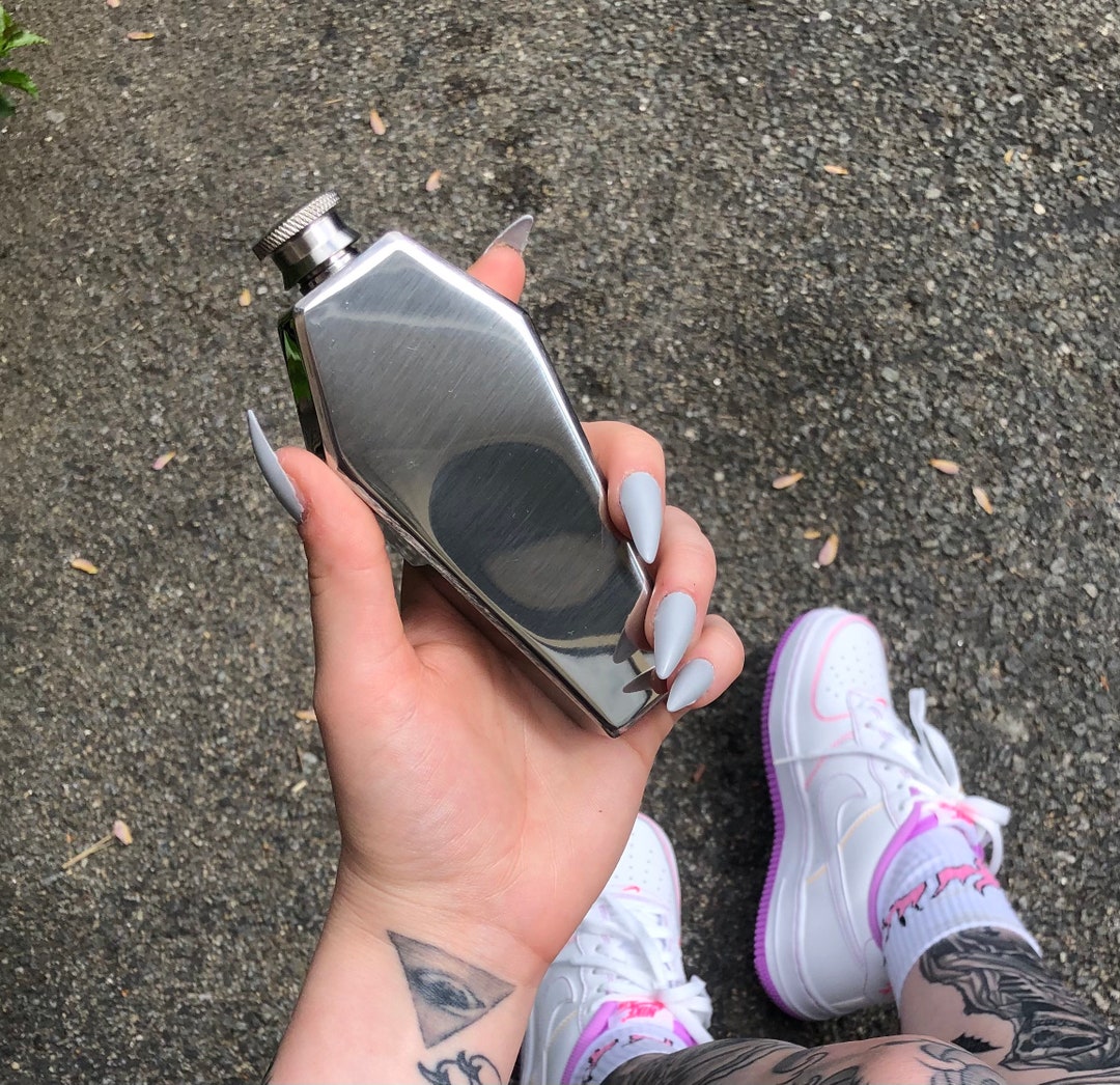 Coffin Flask Stainless Steel - Etsy
