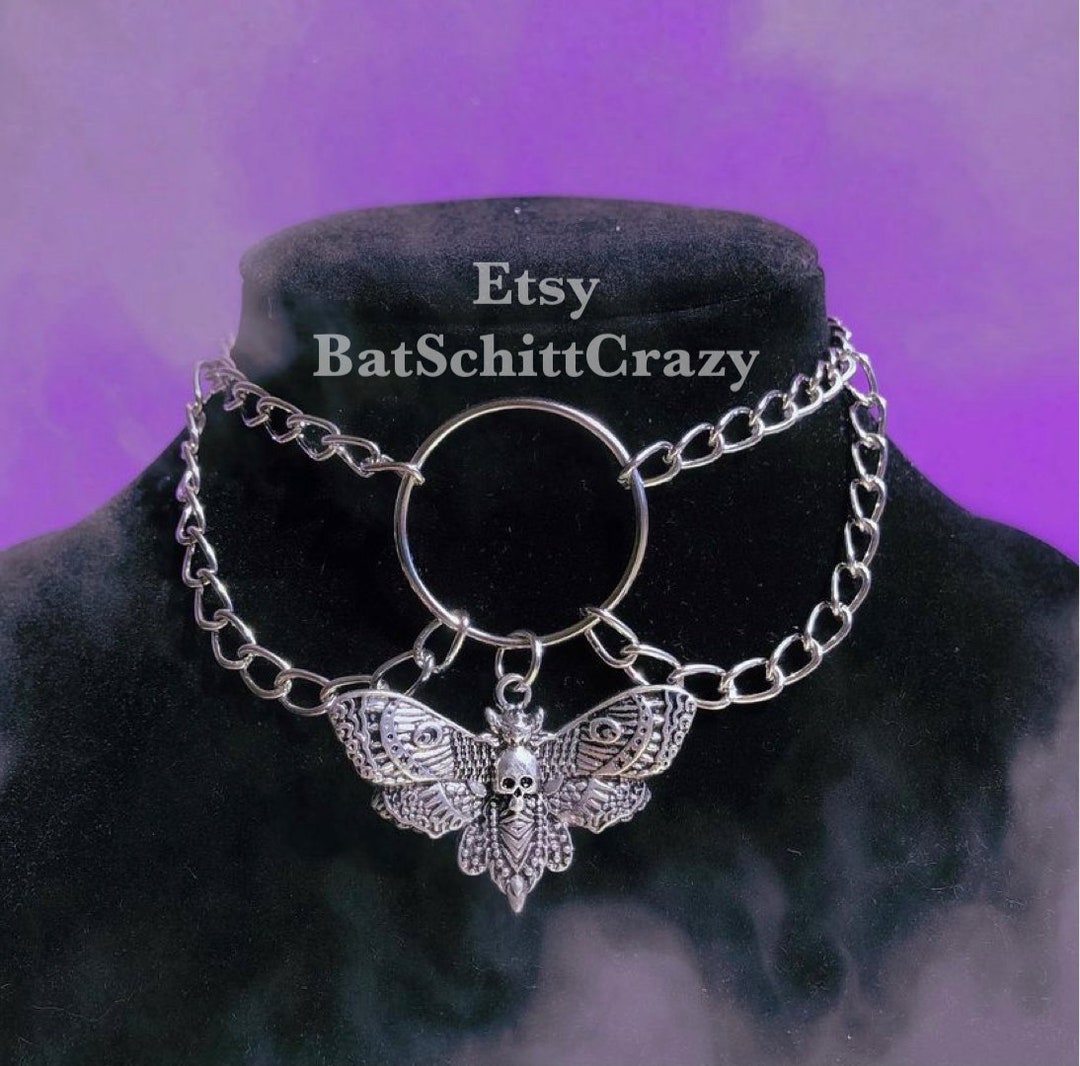 Deaths Head Moth Choker - Etsy