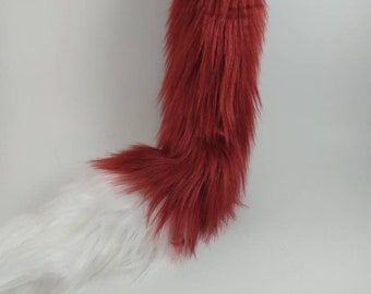 Black/white Clip-on Fun Fuzzy Faux Fur Tail for Kids & Adults | Etsy