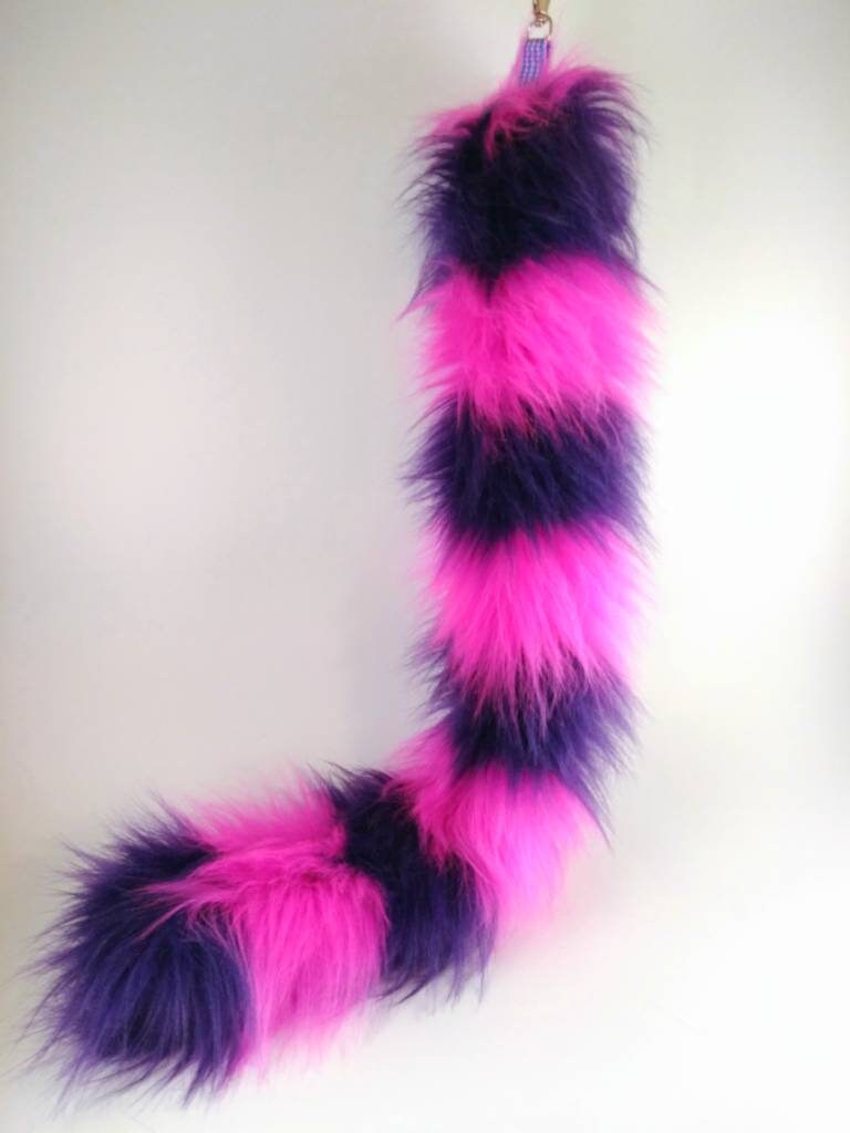 Cheshire Cat Clip-on Fun Fuzzy Faux Fur Tail for Kids & Adults - Etsy