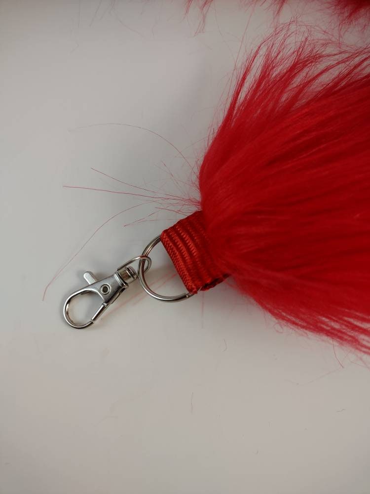 Bright Red Fun Fuzzy Faux Fur Clip-on Tail for Kids & Adults - Etsy