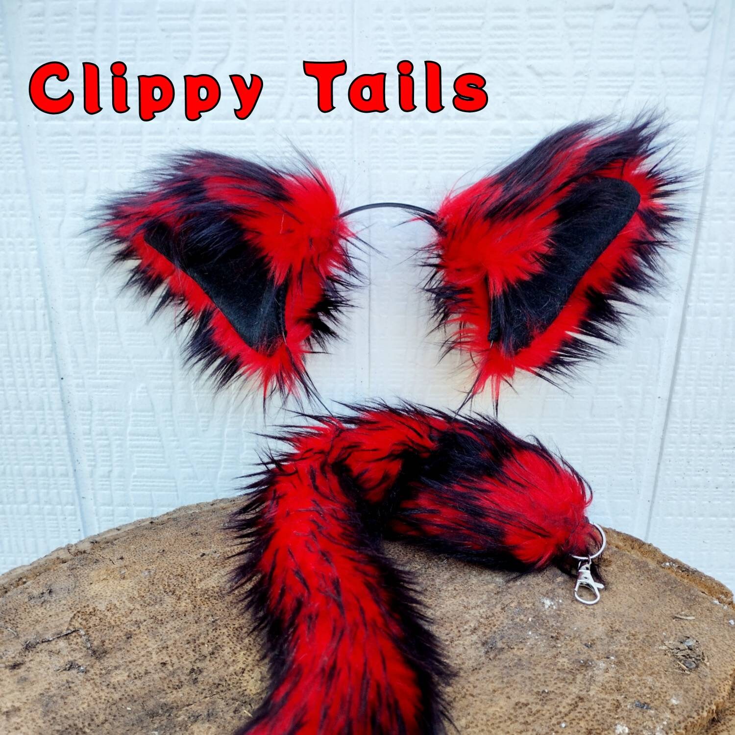 Black And Red Winged Wolf