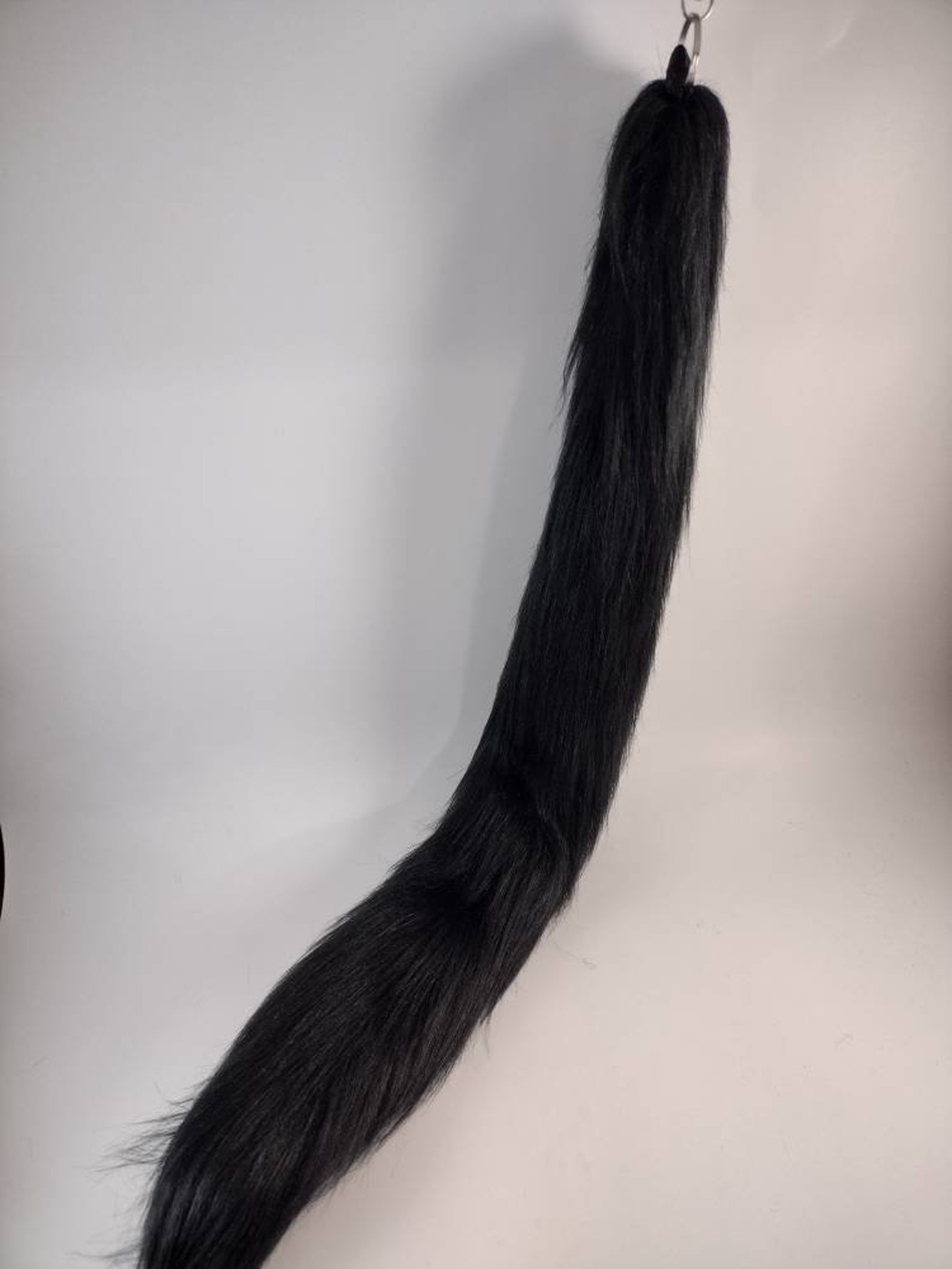 Black Wolf Fun Fuzzy Faux Fur Clip-on Tail for Kids & Adults - Etsy