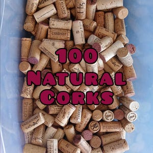 100 Natural Wine Corks for Crafting - Etsy