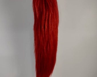 White Fun Fuzzy Faux Fur Clip-on Tail for Kids & Adults - Etsy