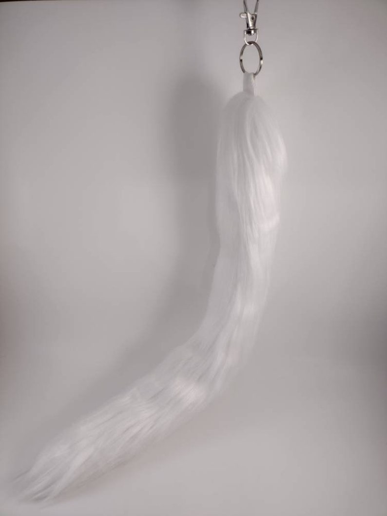 White Fun Fuzzy Faux Fur Clip-on Tail for Kids & Adults - Etsy