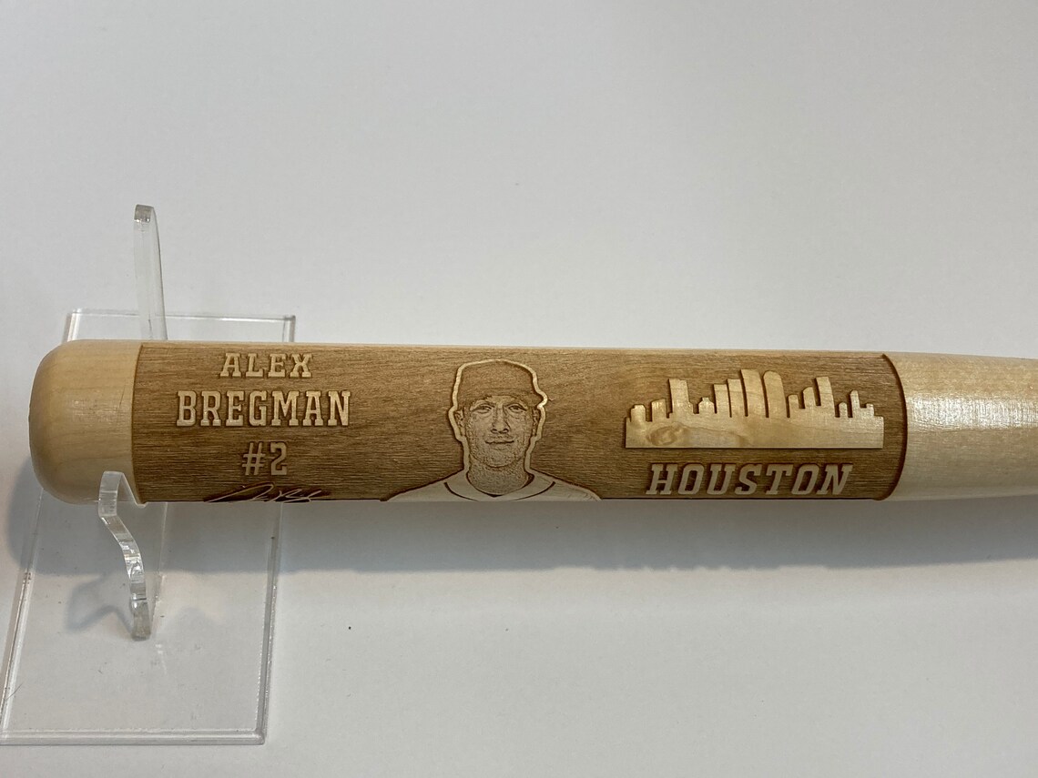Alex Bregman Wood Baseball Bat Laser Engraved Features - Etsy