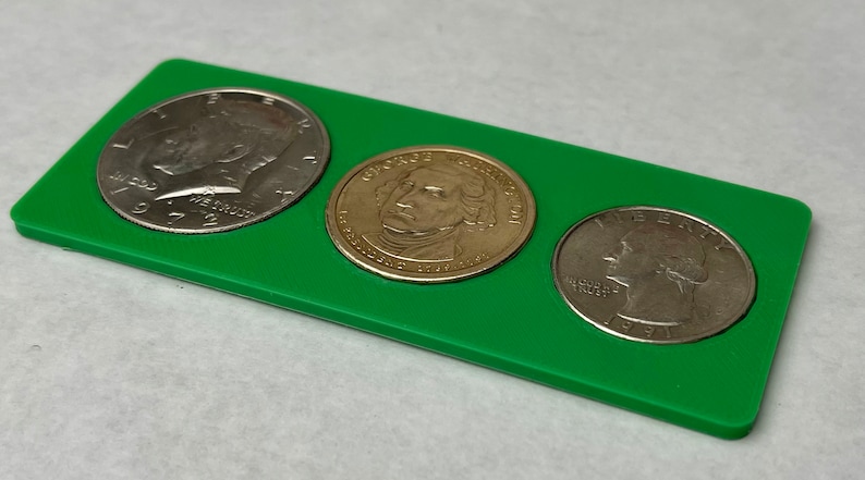 3D Printed Coin Centering Tool: 1/2 Inch Punch Quarter, Dollar, Half ...