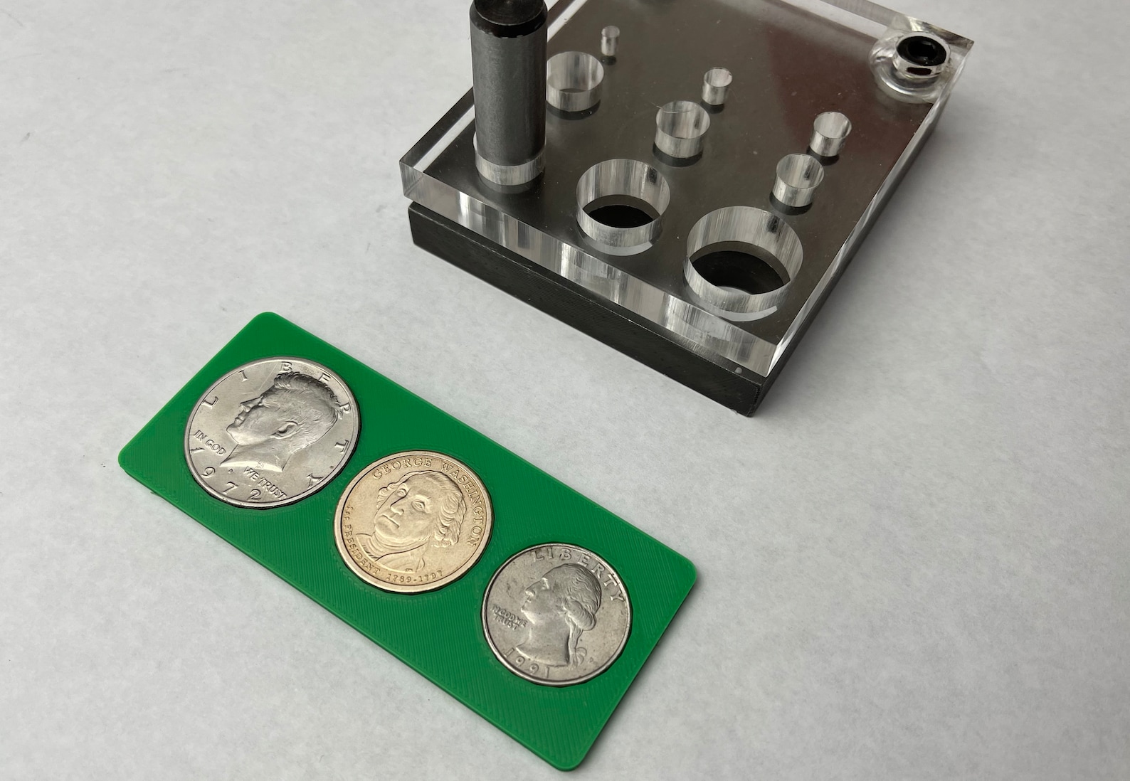 3d Printed Coin Centering Tool To Work With 9pc Punch And Die Set 1 2