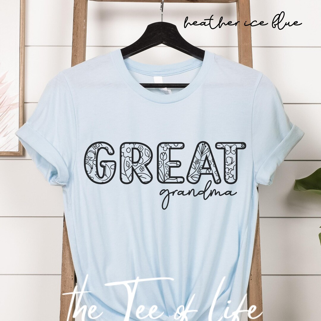 First Time Great Grandma Shirt, Great Grandma Shirt, New Grandma Shirt ...