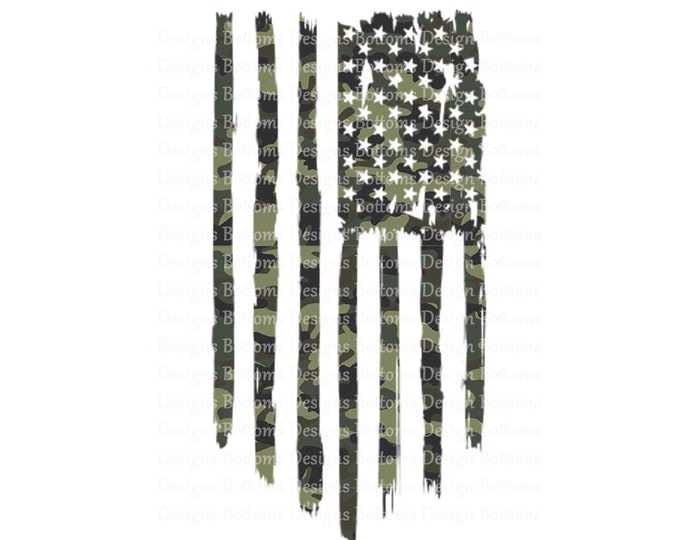 Distressed American Flag Faded Camo America USA - Etsy