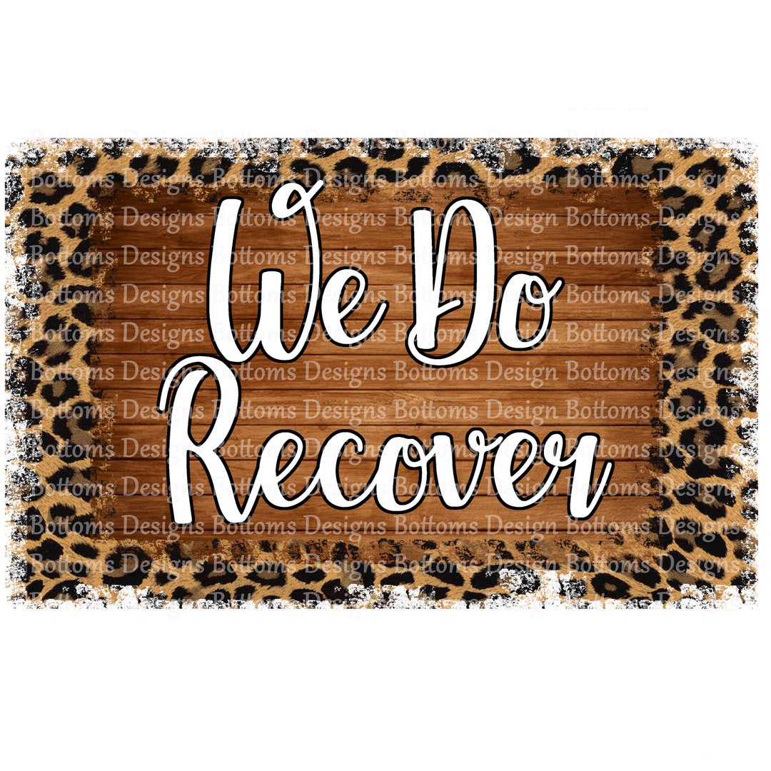 We Do Recover Addiction Recovery Sobriety Wooden Leopard - Etsy UK
