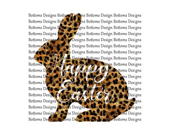 Happy Easter Leopard Bunny PNG - Etsy