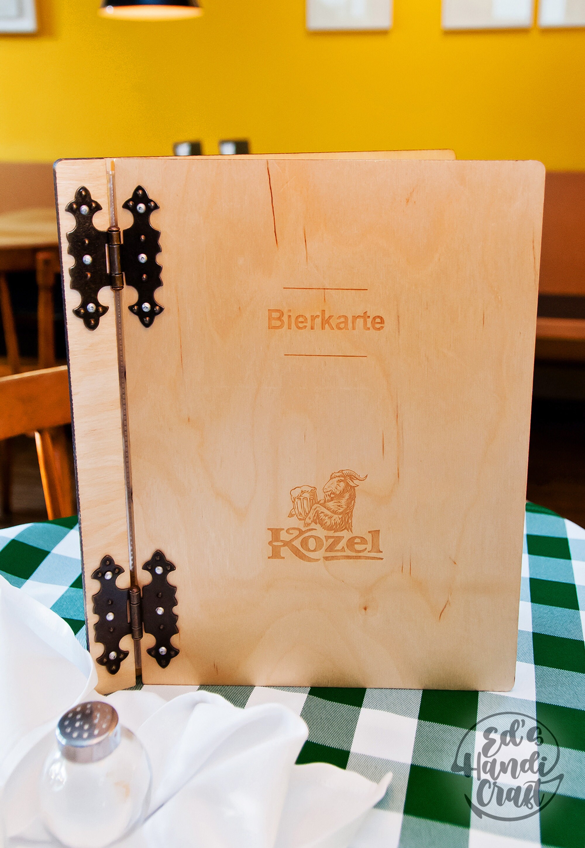 Handmade Wooden Menu for Cafes and Restaurants, Bars, Hotels, Pubs ...