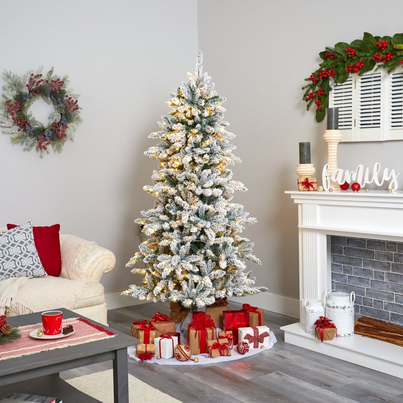 7 Best Flocked Christmas Trees & Most Affordable