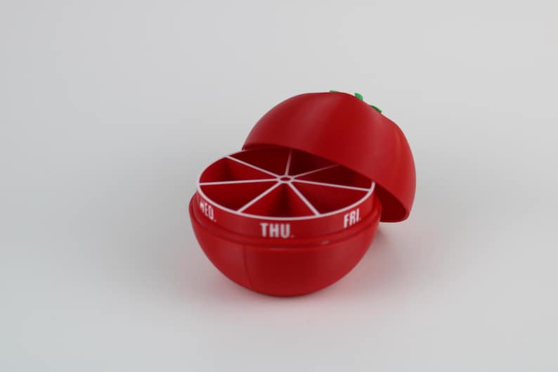 Fruit Pill Organizer - Weighted Weekly Vitamin Case - Etsy