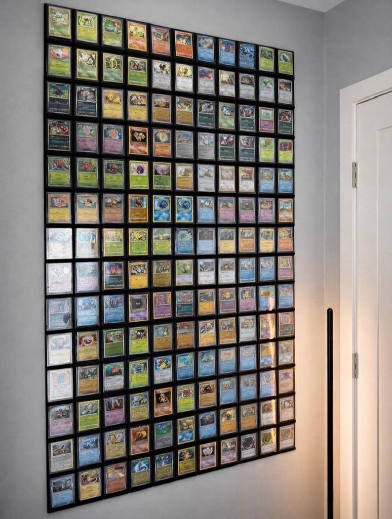 Modular Pokémon Card Wall Display | Snap Together Card Frame System - Etsy