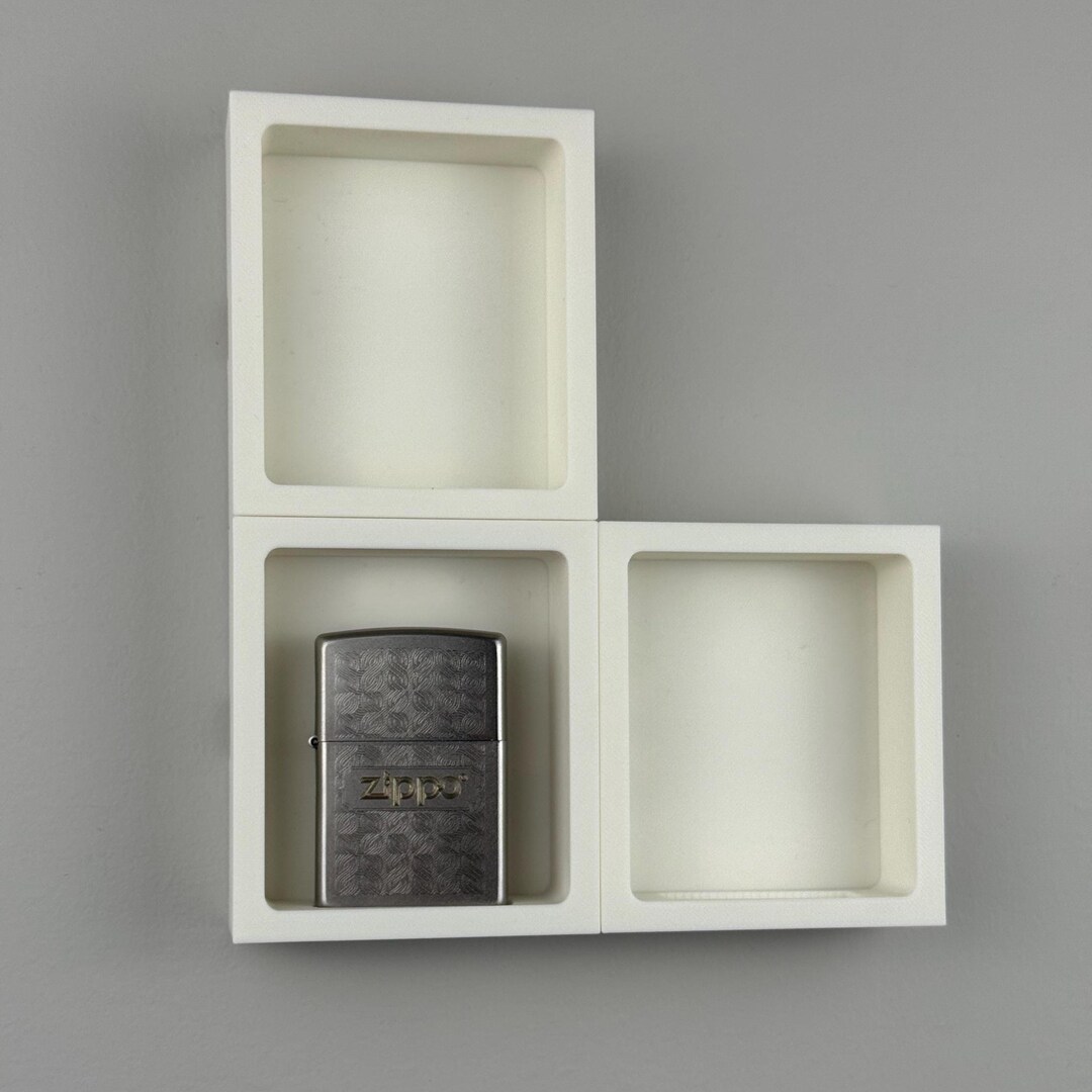Zippo Wall Mount Display Case | Modern Modular Lighter Case - Etsy
