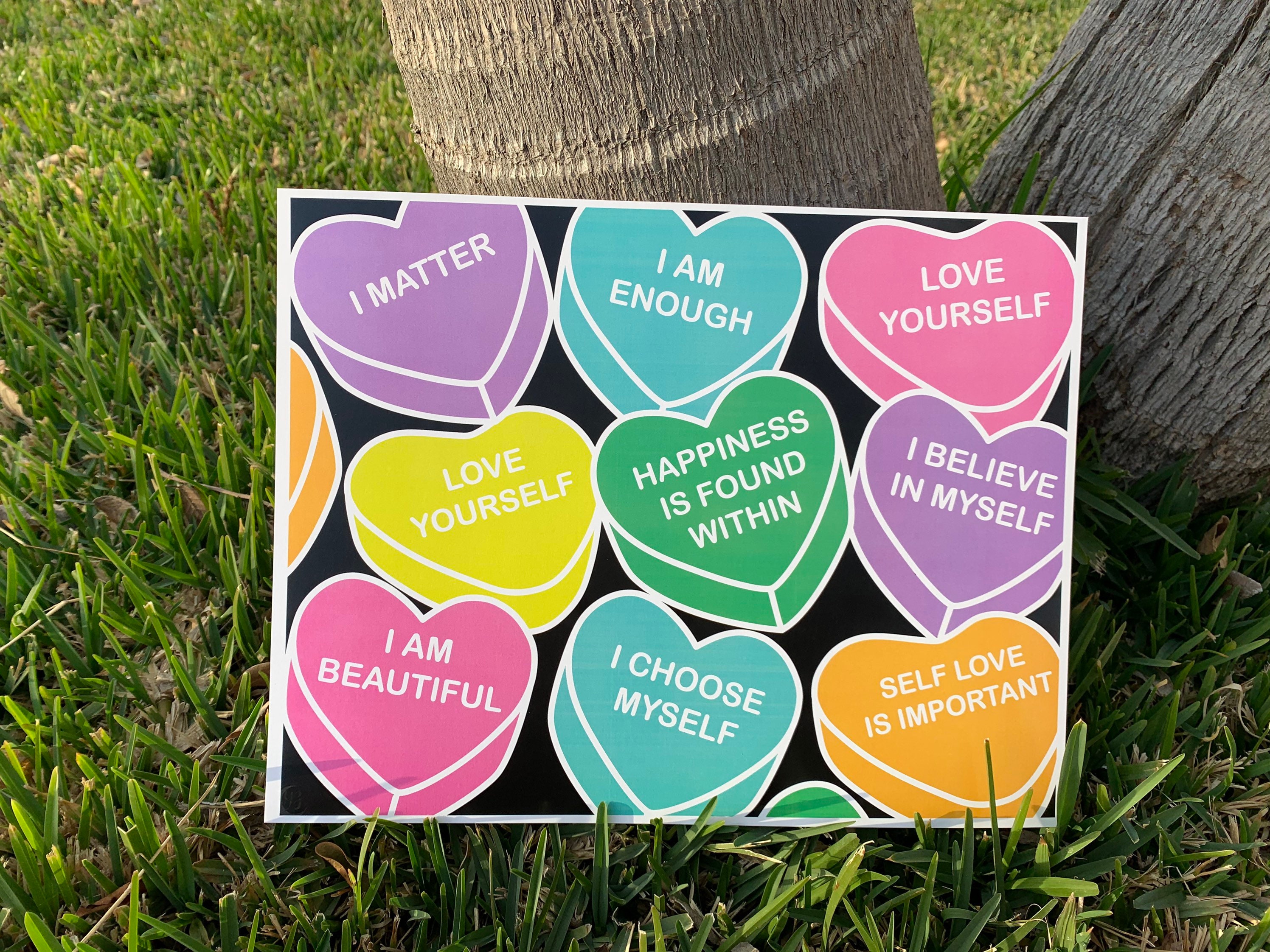 Candy Hearts Self Love Affirmations | Etsy