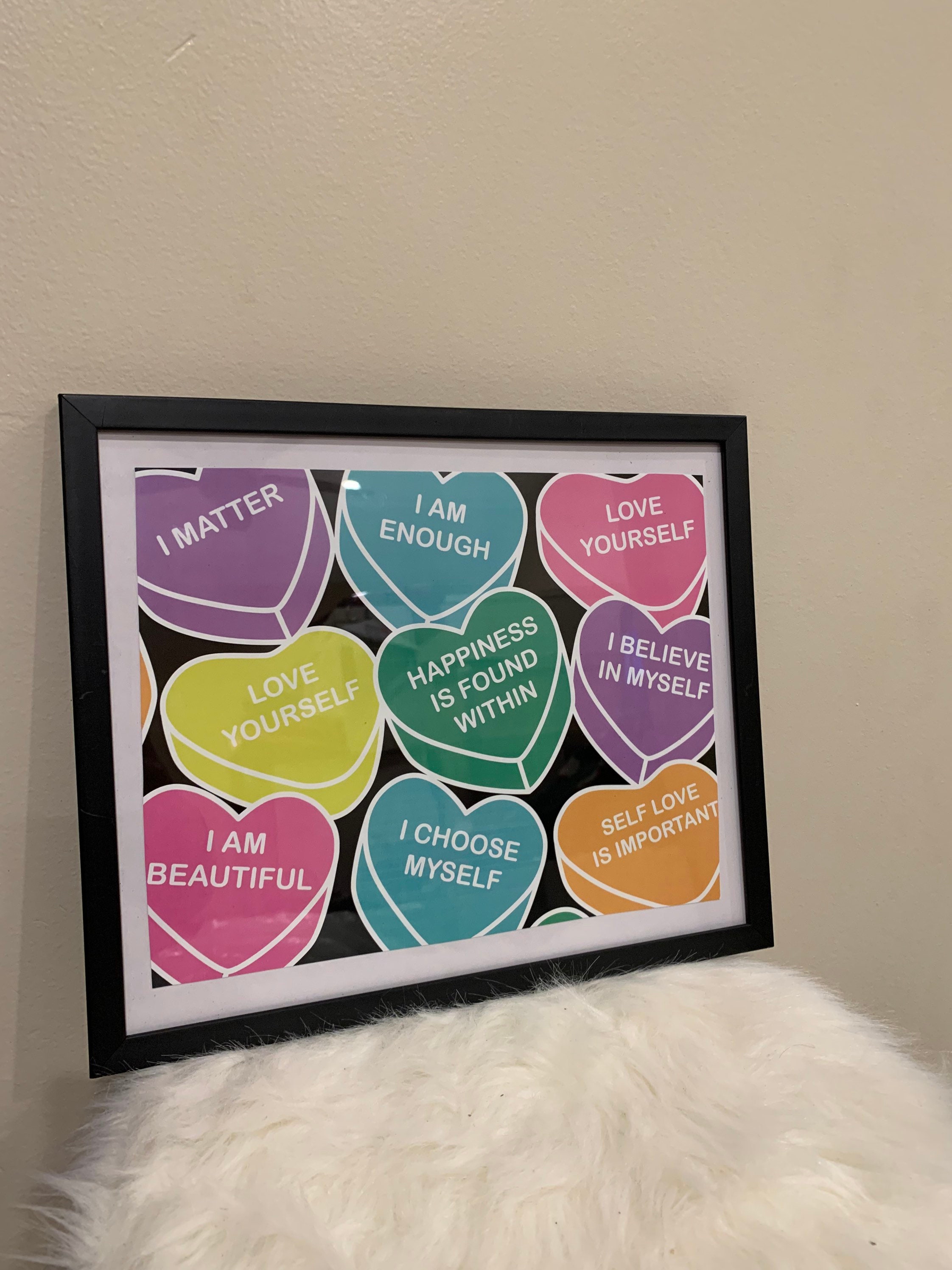 Candy Hearts Self Love Affirmations | Etsy