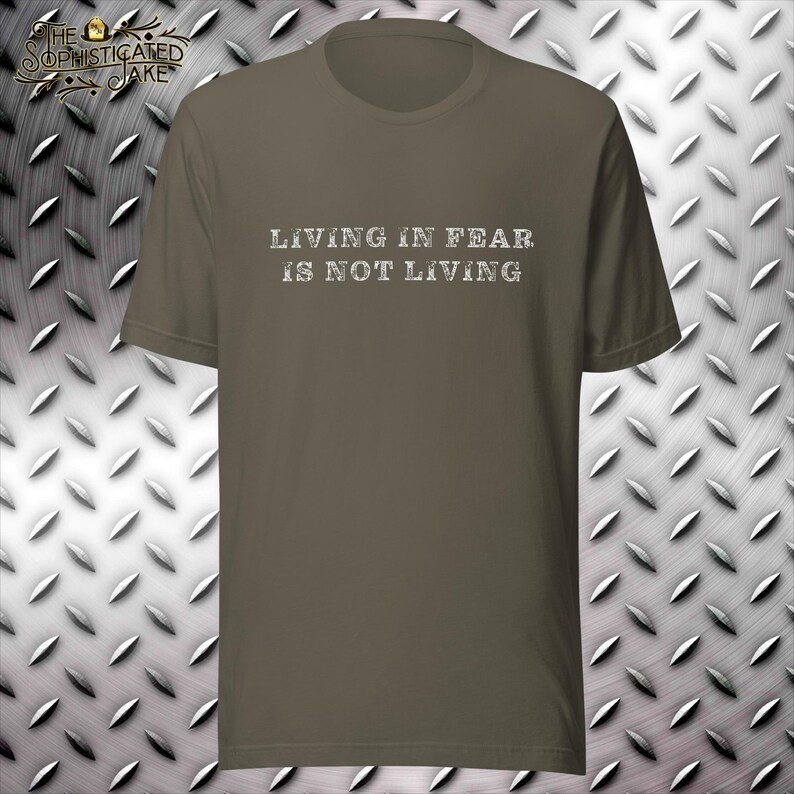 Living in Fear is Not Living Mental Health Awareness T-shirt - Etsy