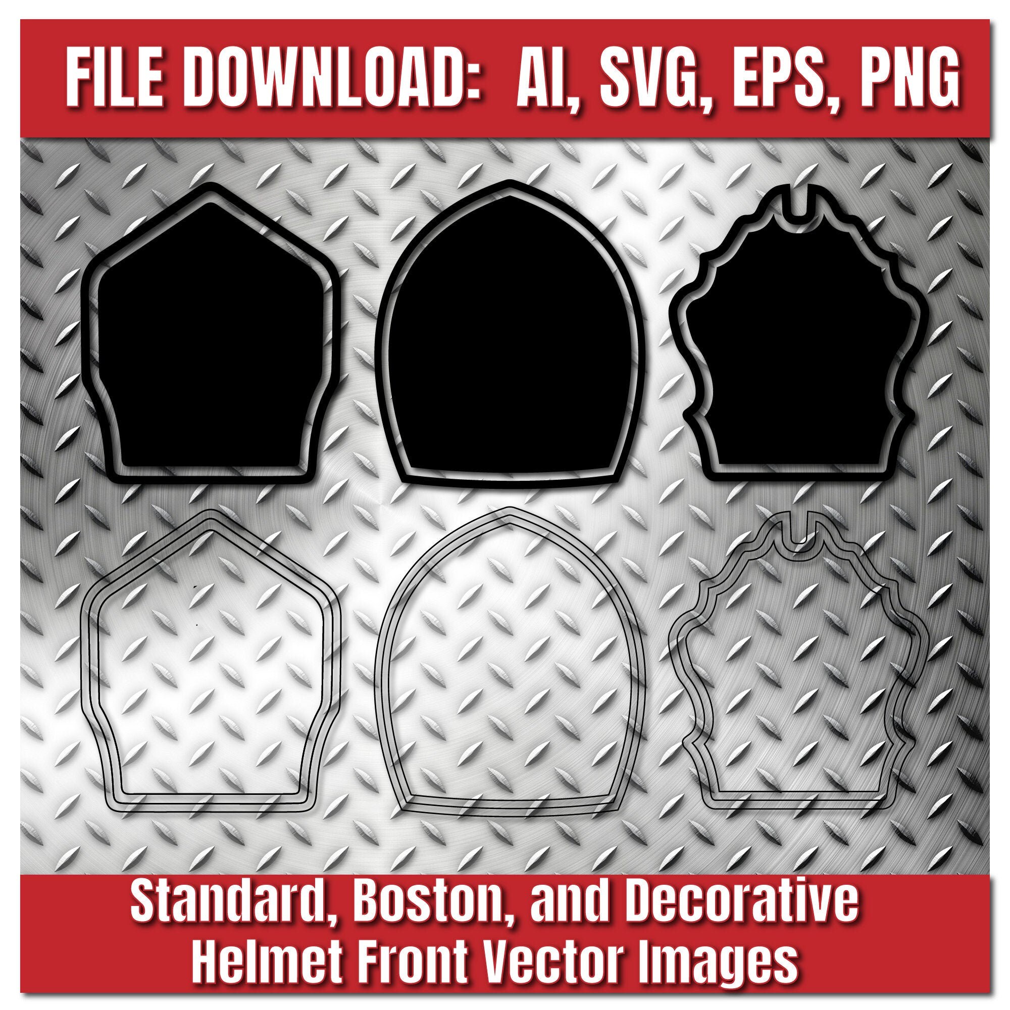 Fire Department Helmet Shield Vector Pack Etsy