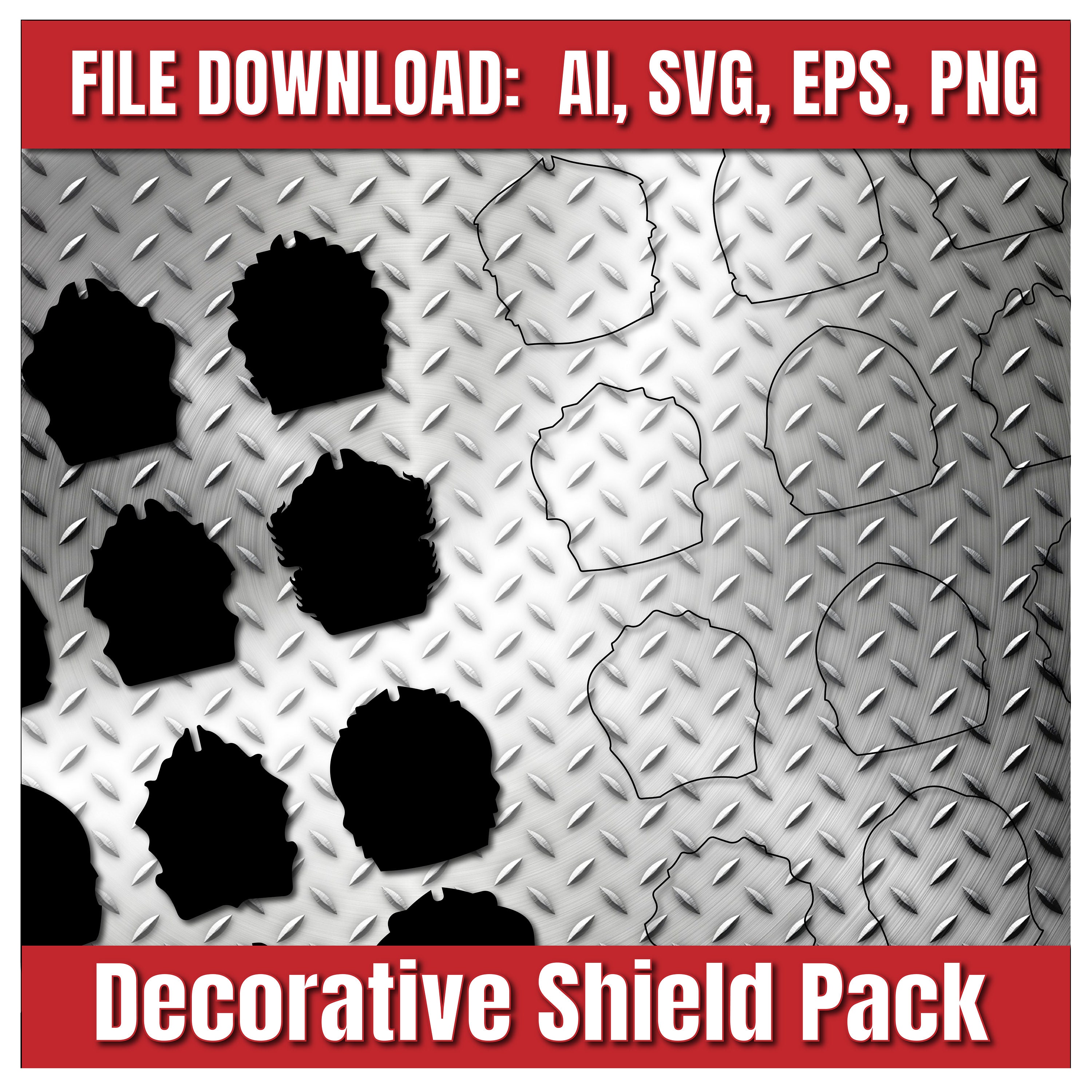 Decorative Fire Helmet Shield Pack - Etsy