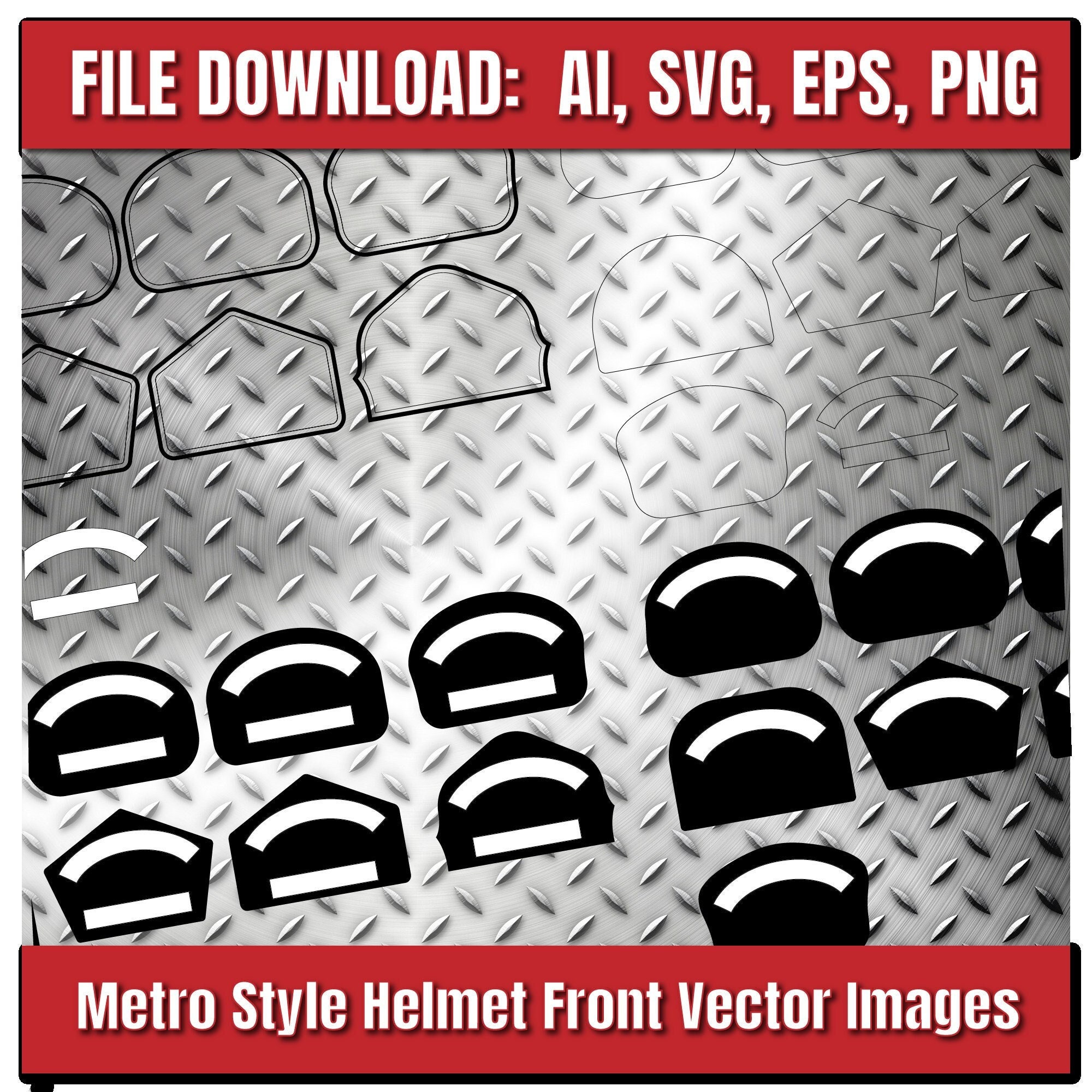 Fire Department Metro Style Helmet Shield Vector Pack - Etsy