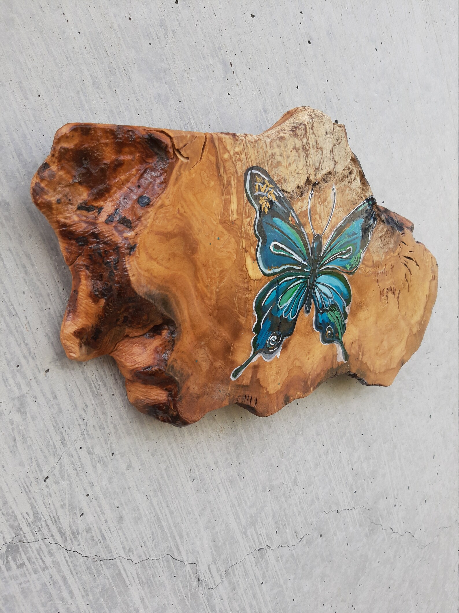 Pintura en madera pintura acrílica sobre madera regalo de | Etsy