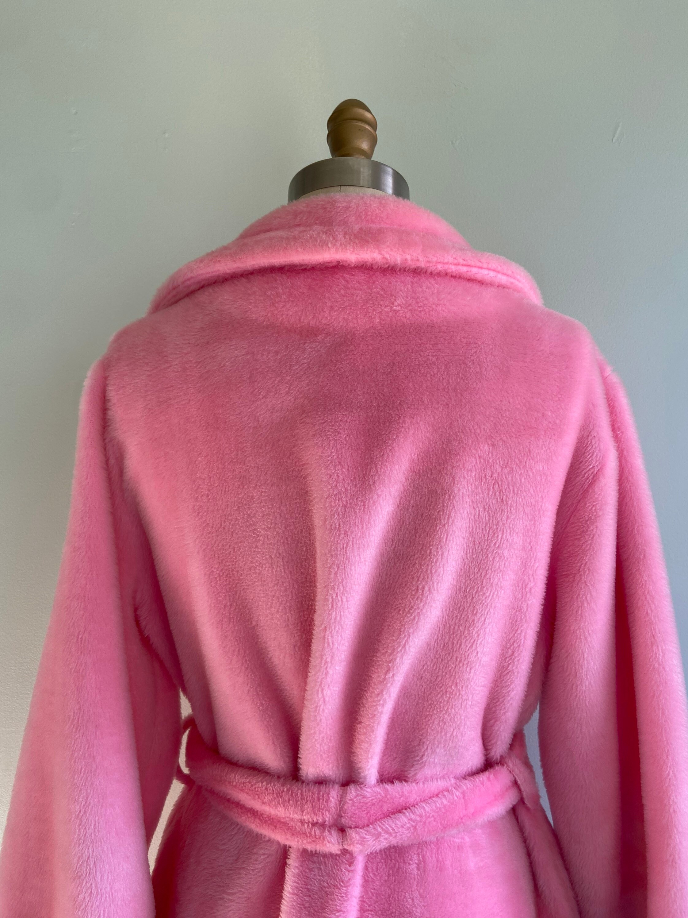 Vintage Plush Sears PINK Robe / Vintage Robe / Sears at Home - Etsy