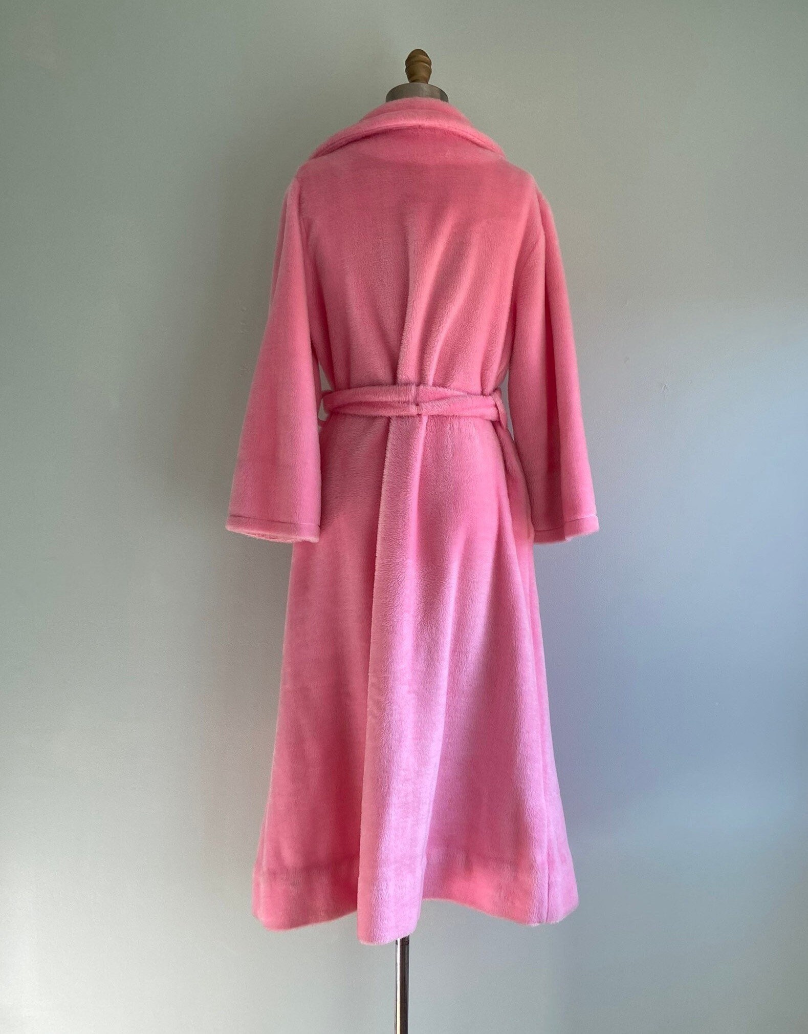 Vintage Plush Sears PINK Robe / Vintage Robe / Sears at Home - Etsy