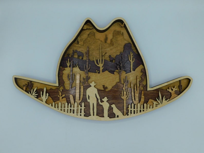 3D Cowboy Hat Wall Hanging - Etsy