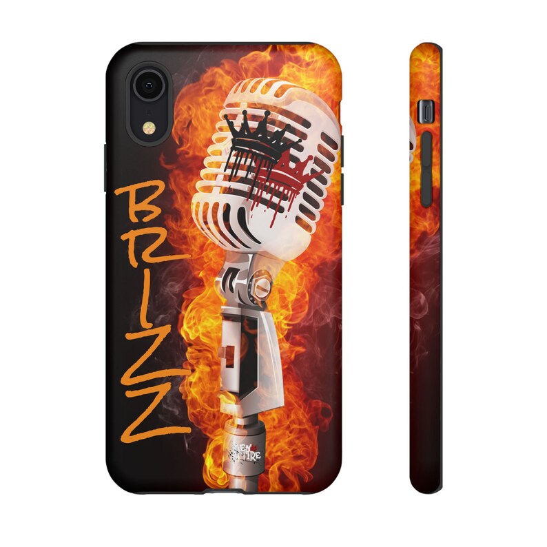 Personalized Custom gen Attire Fire Microphone Phone Cases: Premium ...