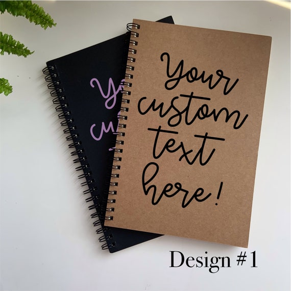 Custom Notebook Personalied Journal Blank Pages Soft Cover | Etsy