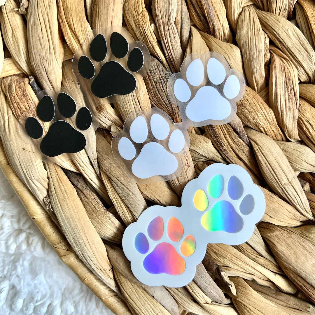 Paw Print Sticker, Dog Stickers, Paw Print Stickers, Dog Paw Stickers ...