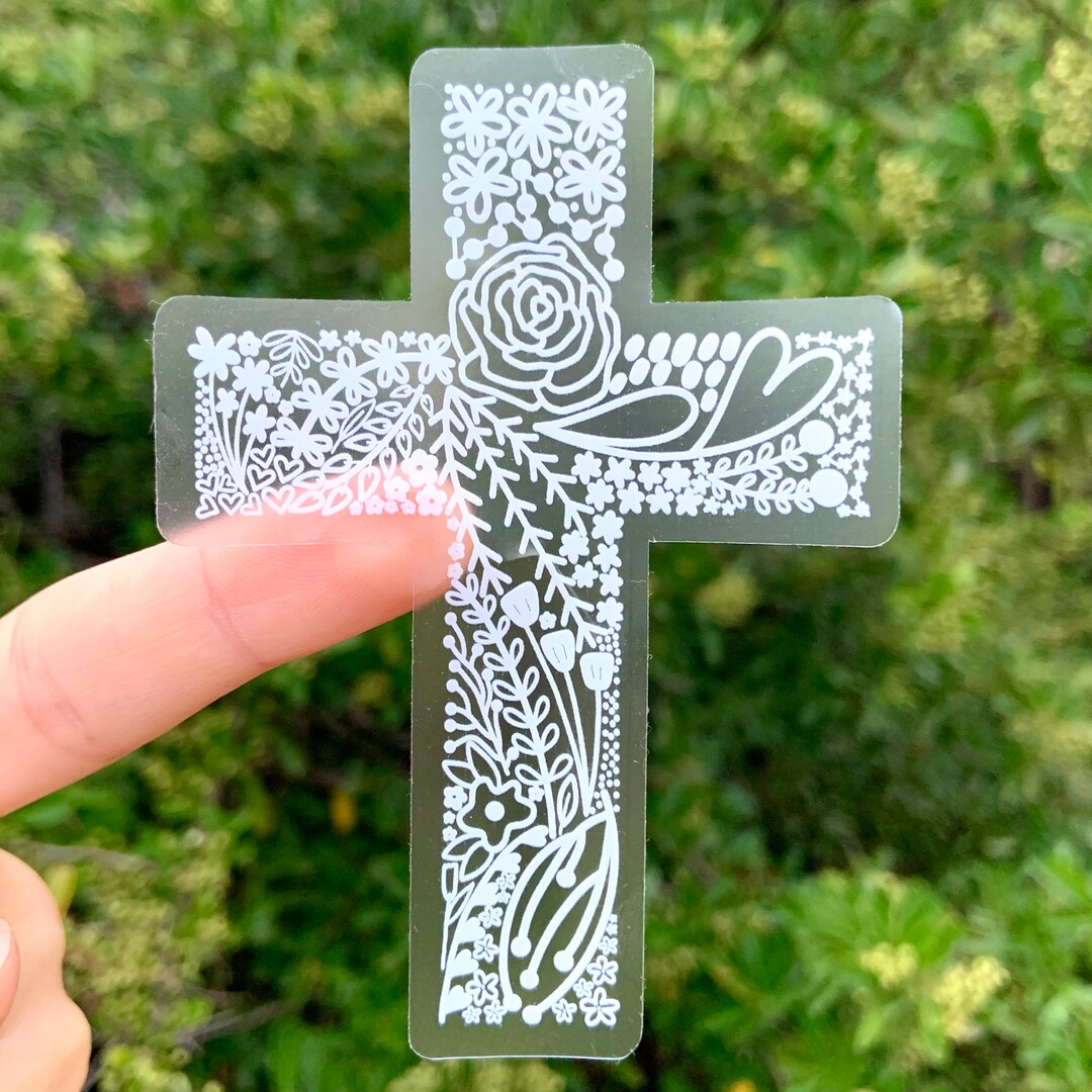 Cross Sticker, Christian Stickers, Christian Car Decal, Cross Car Decal ...