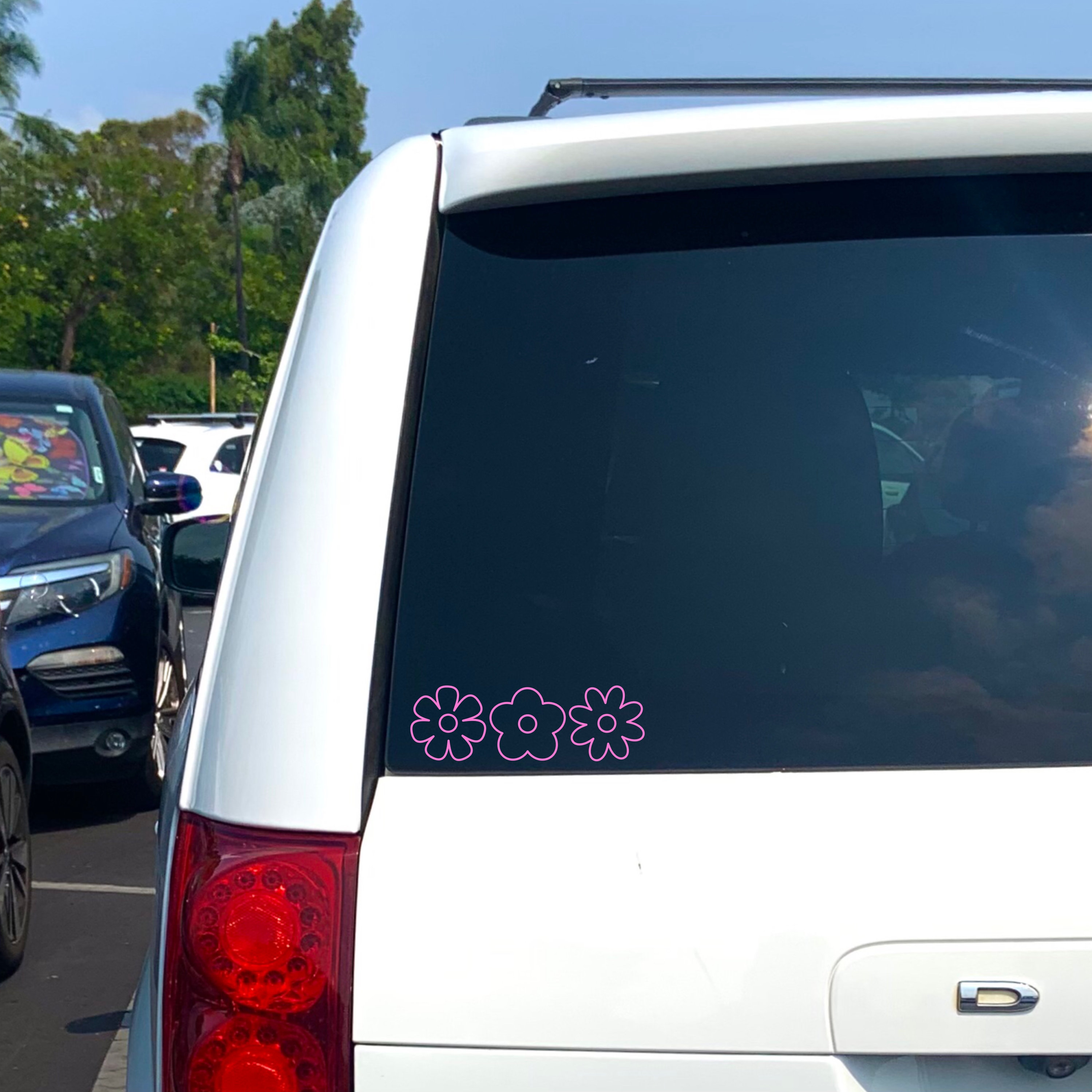Flower Car Decal Vinyl Decal Car Window Sticker Vinyl - Etsy